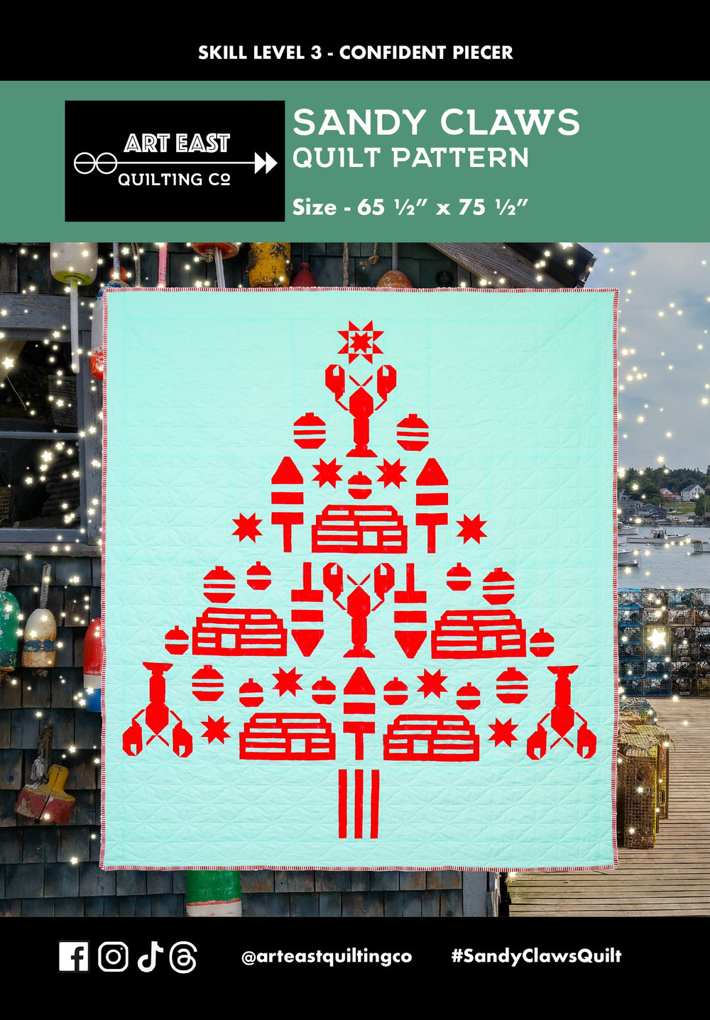 Sandy Claws Quilt Pattern – Art East Quilting Co.