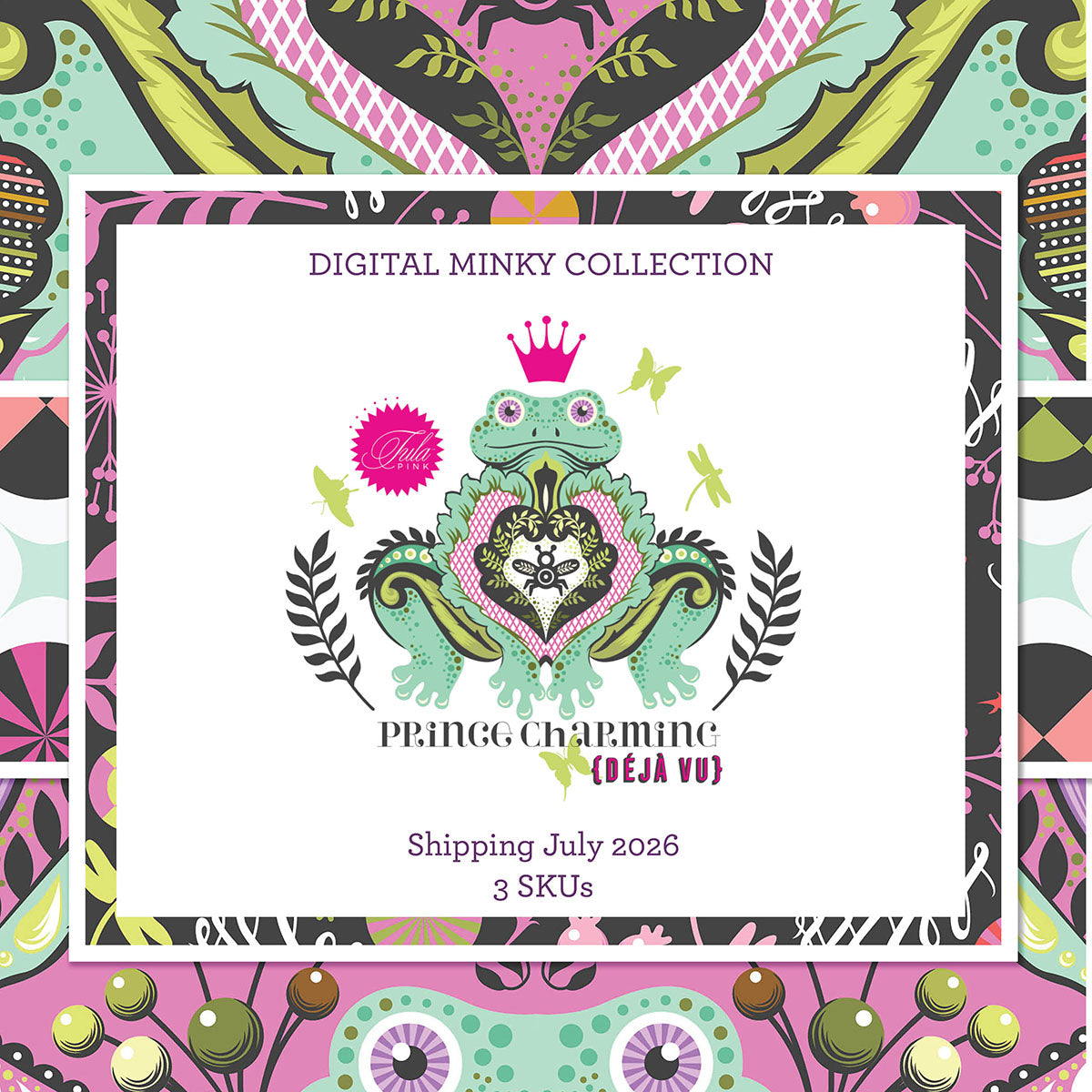 Frog Prince - Prince Charming Déjà Vu MINKY by Tula Pink (Preorder ...
