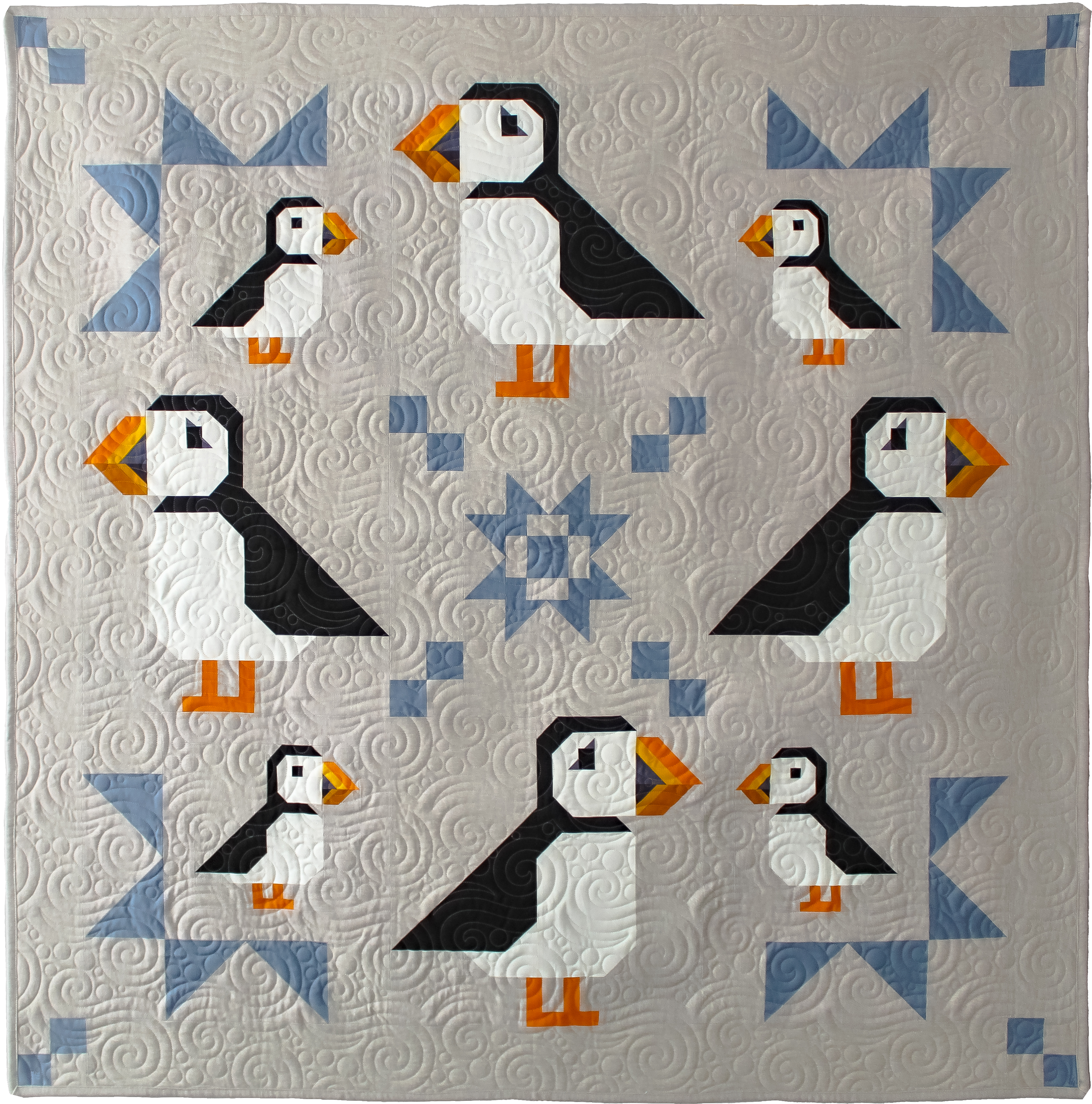 Puffin Star Quilt Pattern – Art East Quilting Co.